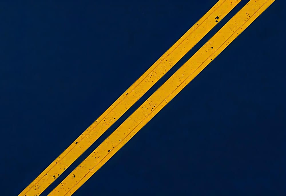 What Does a Double Solid Yellow Line Mean? - Phillips Law Offices